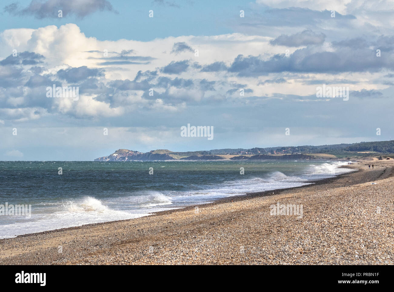 Landscape view of the North Norfolk coastline around Cley, Weybourne ...
