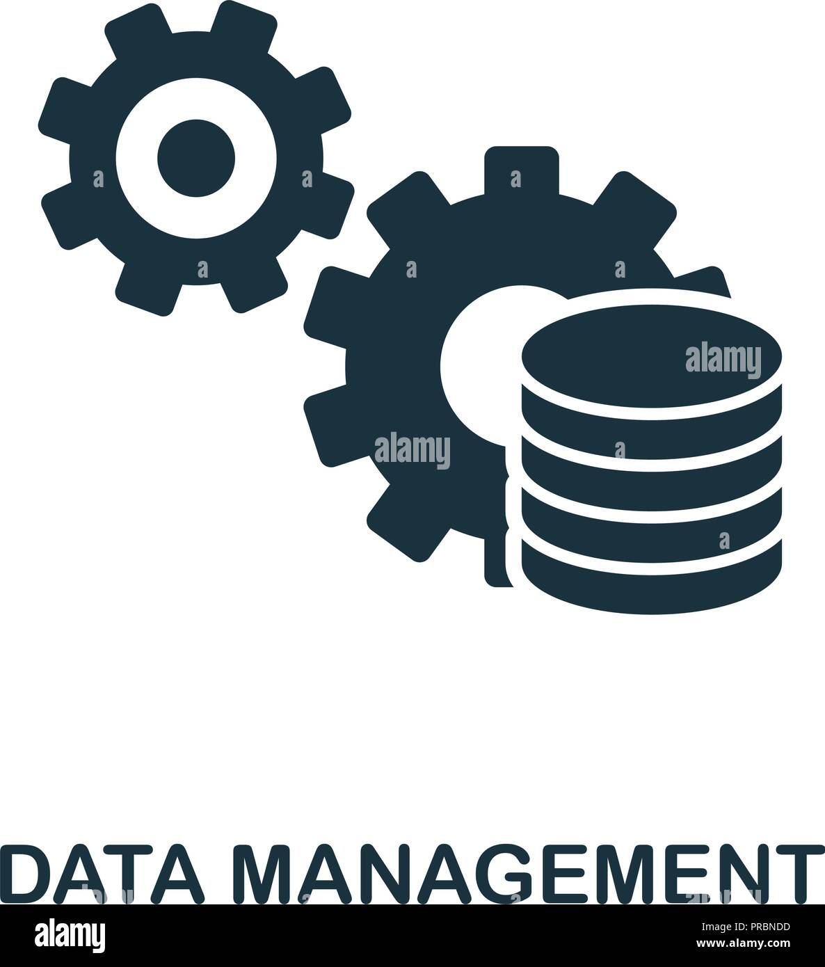 Data Management icon. Simple style design from industry 4.0 collection ...