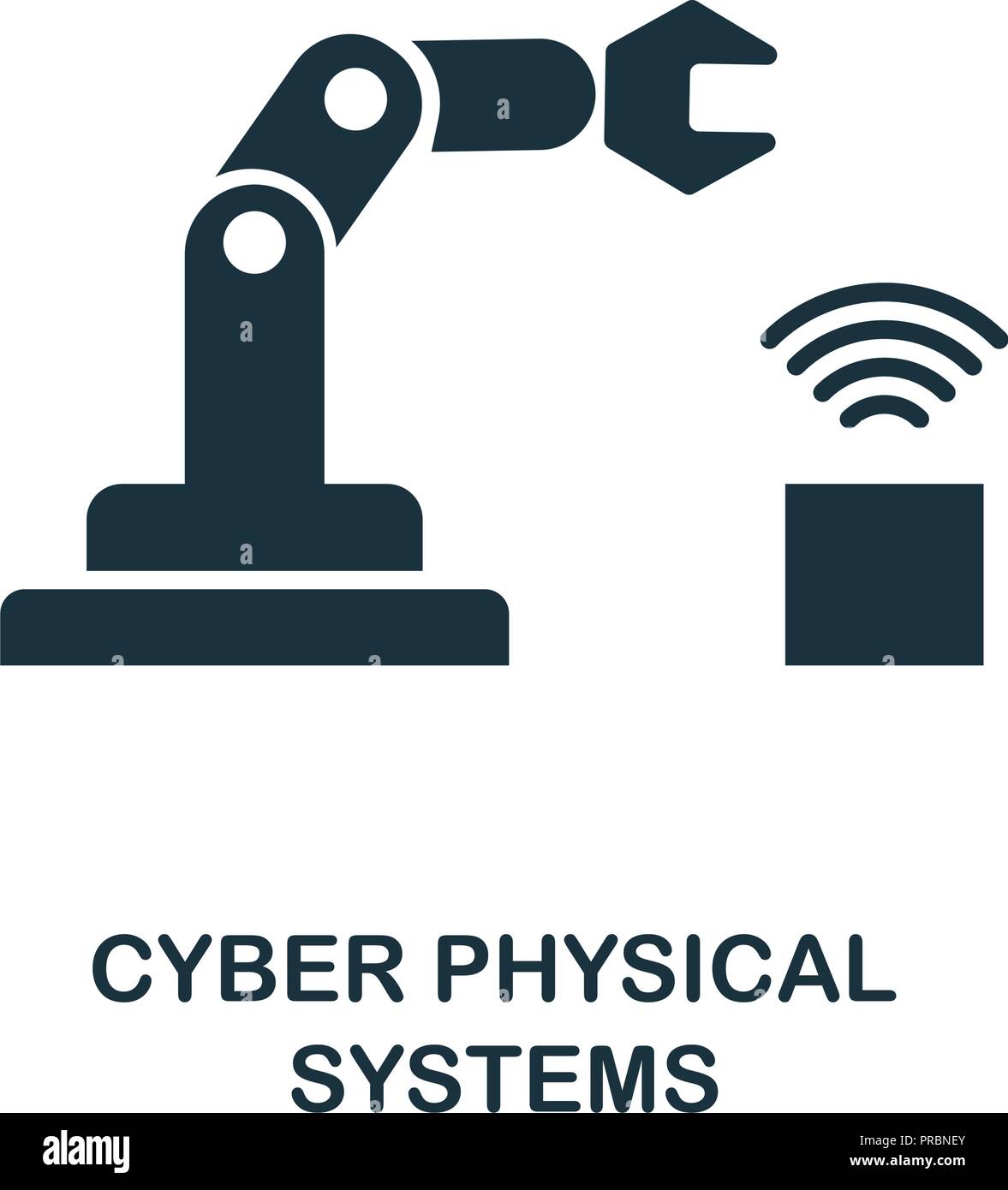 Cyber Physical Systems icon. Simple style design from industry 4.0 ...