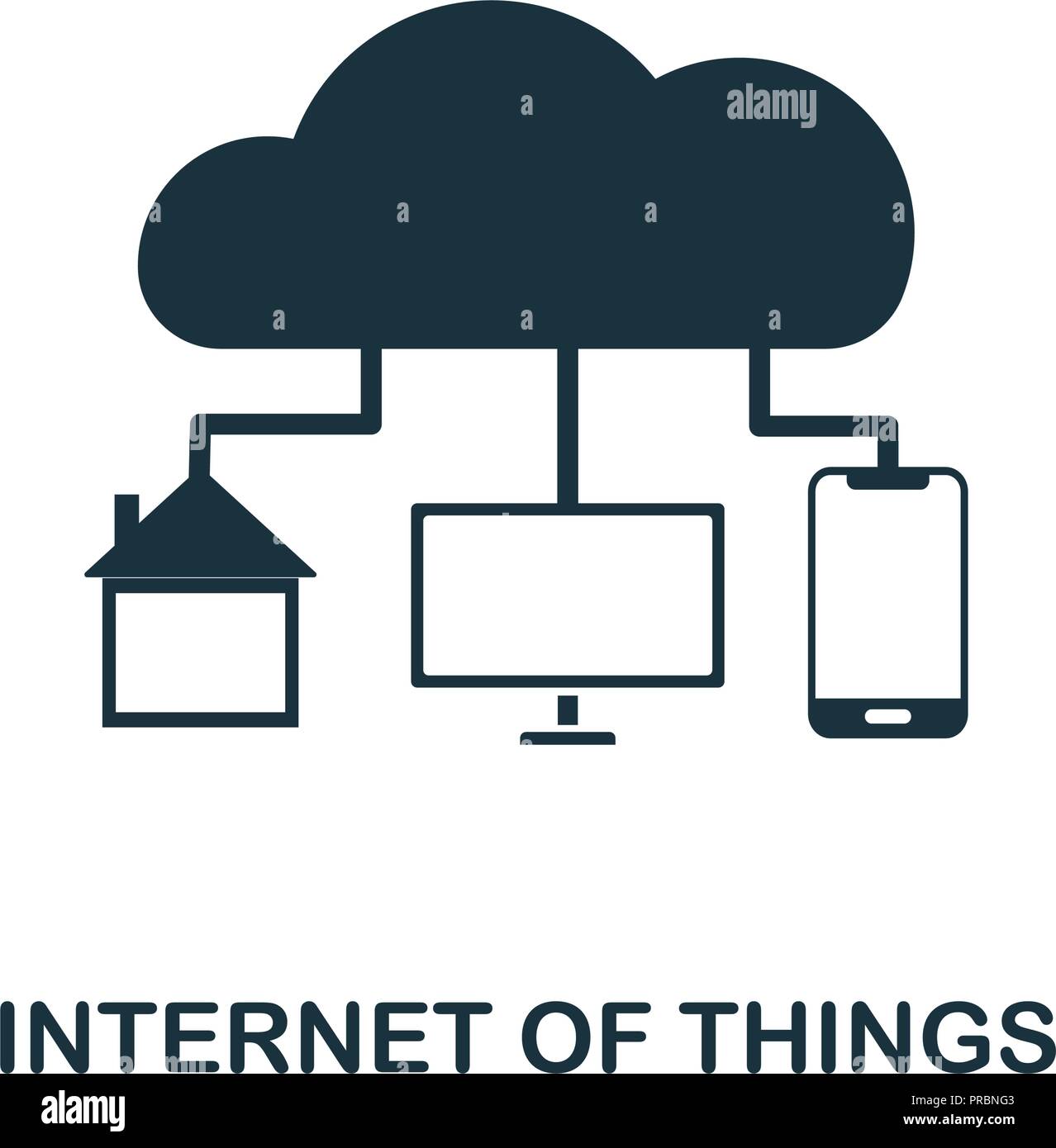 Internet Of Things icon. Simple style design from industry 4.0 ...