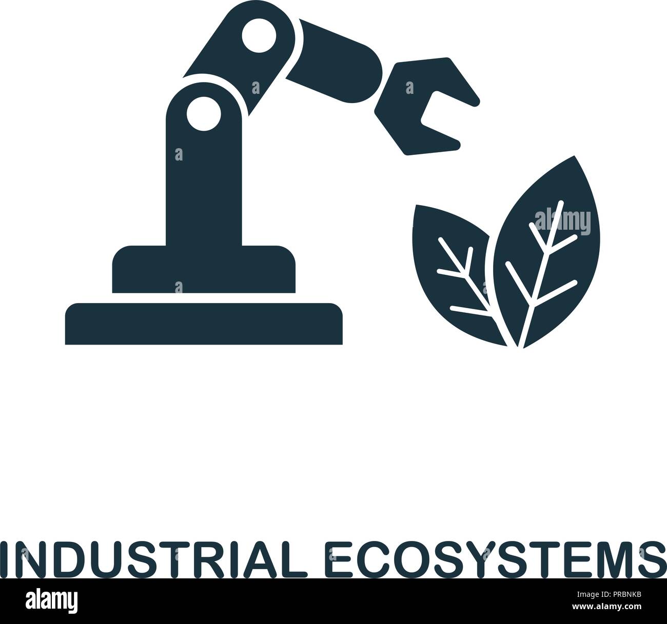 Industrial Ecosystems icon. Simple style design from industry 4.0 ...