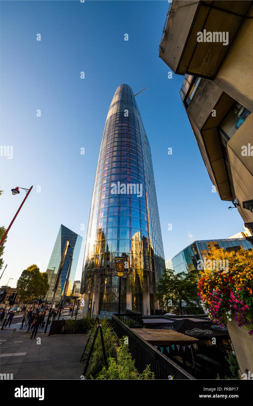 One Blackfriars from Doggett's bar, London, UK. Skyscraper development ...