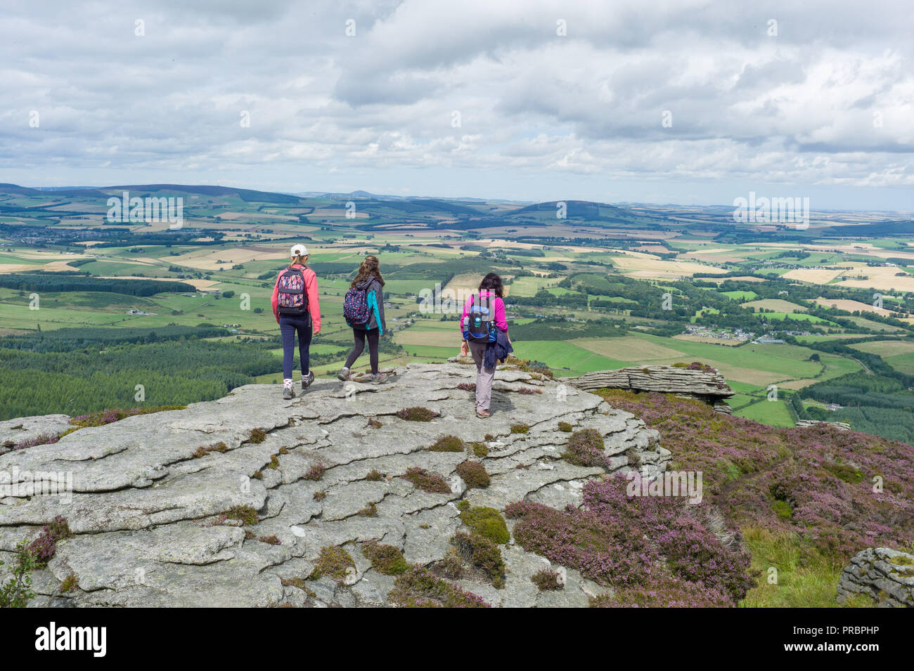 Bennachie Aberdeenshire Scotland, Path between Oxen Craig and Mither ...
