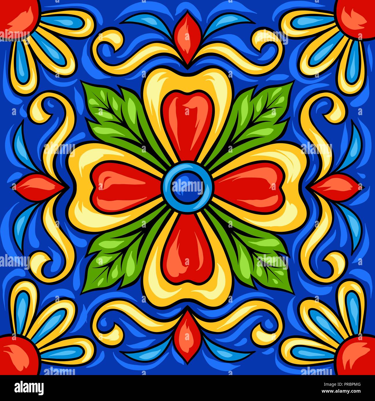 Mexican Tile Vector Pattern