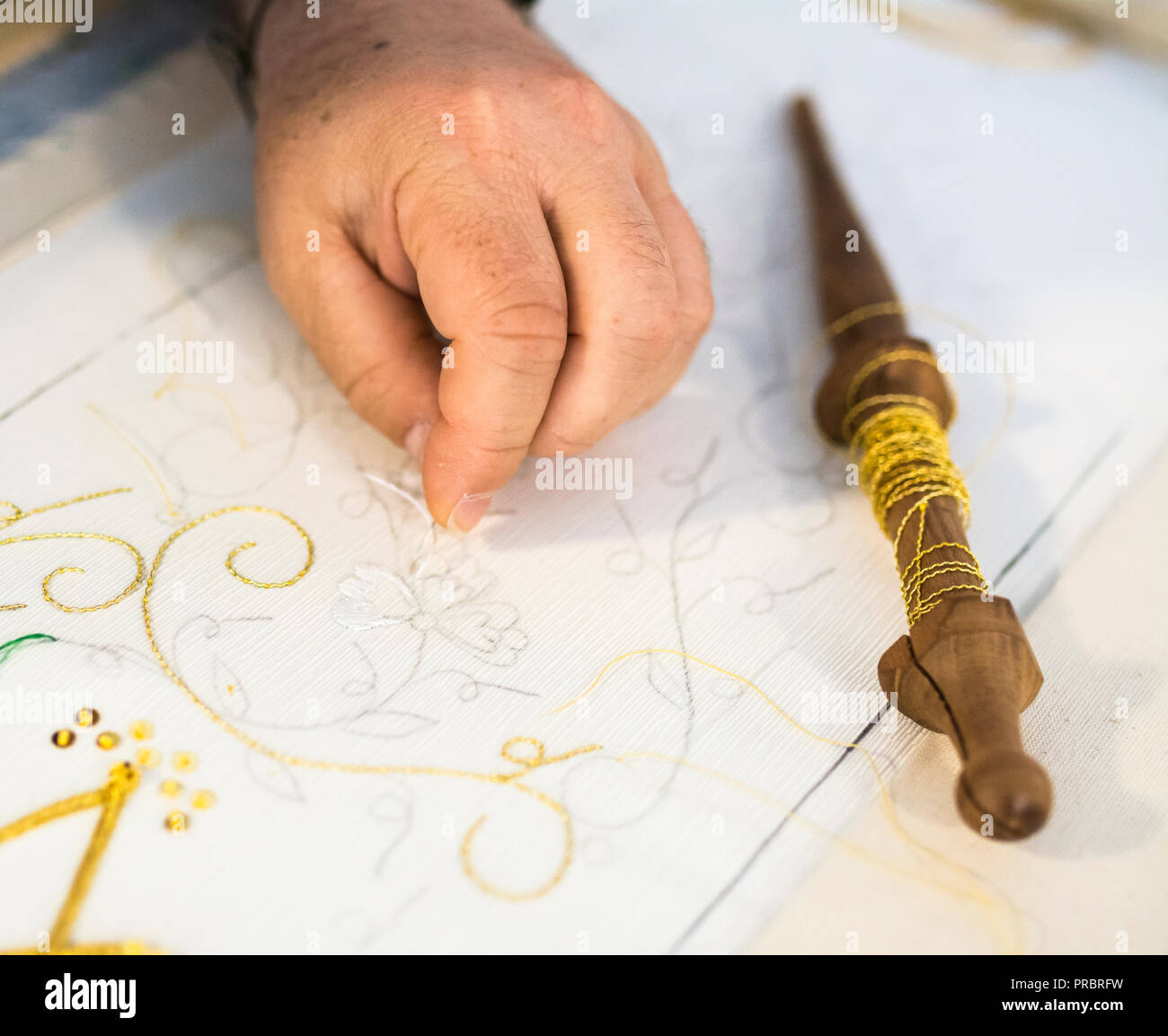 Embroidery designs hi-res stock photography and images - Alamy