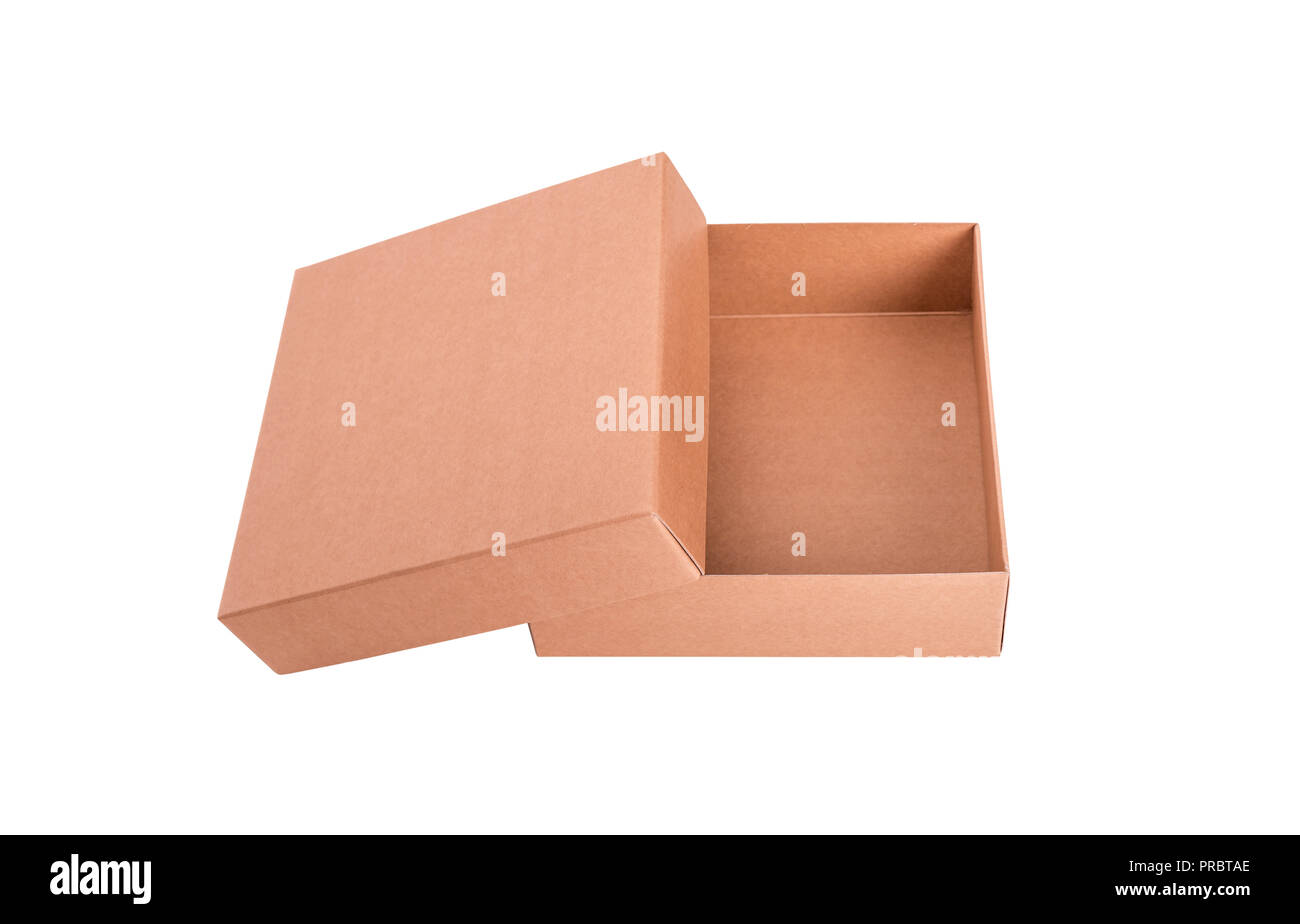 Cardboard box open lid hi-res stock photography and images - Alamy
