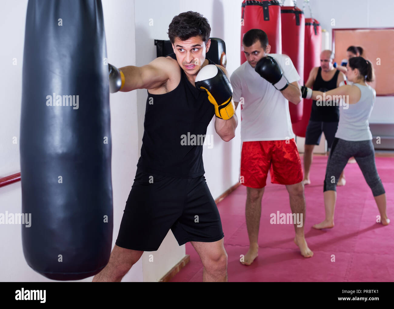 Boxer works out punching bag hi-res stock photography and images - Alamy