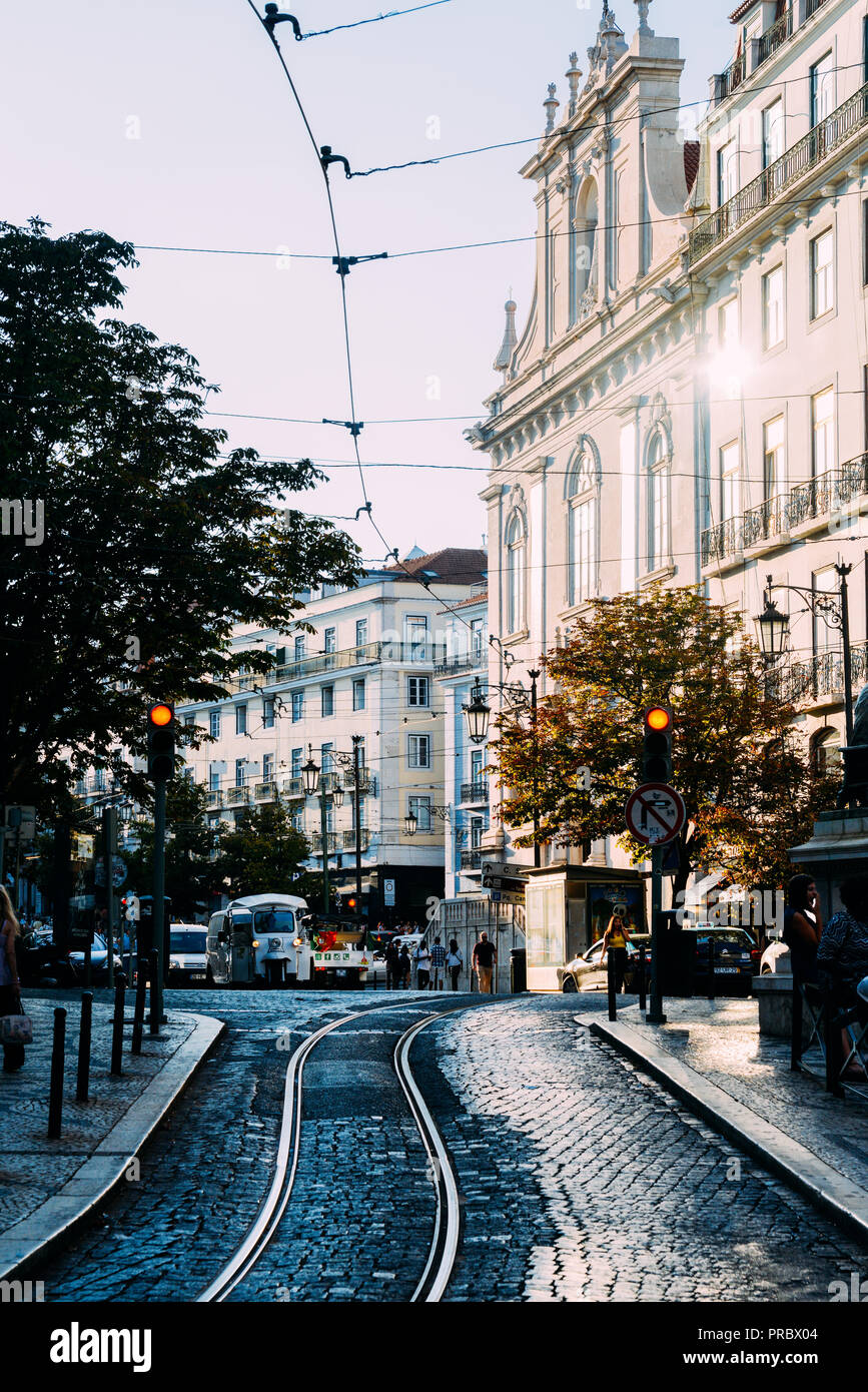 Rail tracks portugal hi-res stock photography and images - Alamy