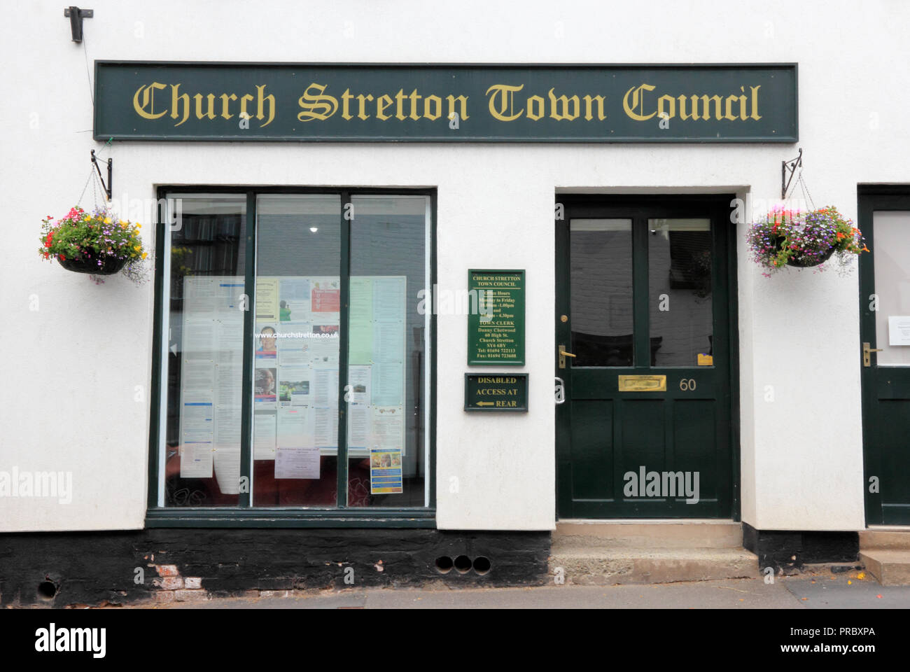 Church Stretton Town Council Offices Stock Photo - Alamy