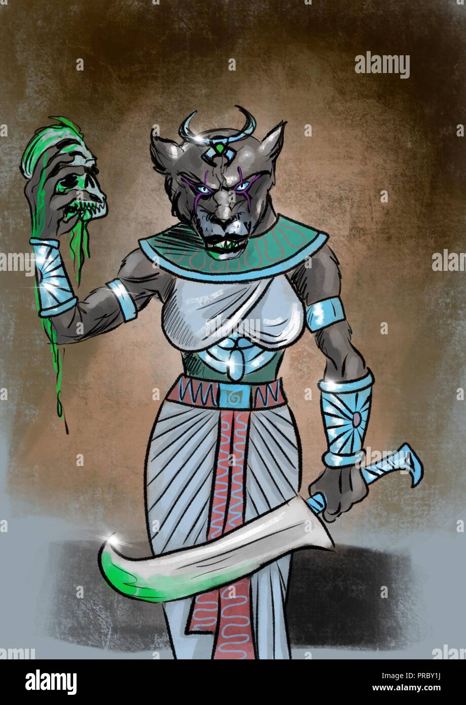 Cat godess hi-res stock photography and images - Alamy