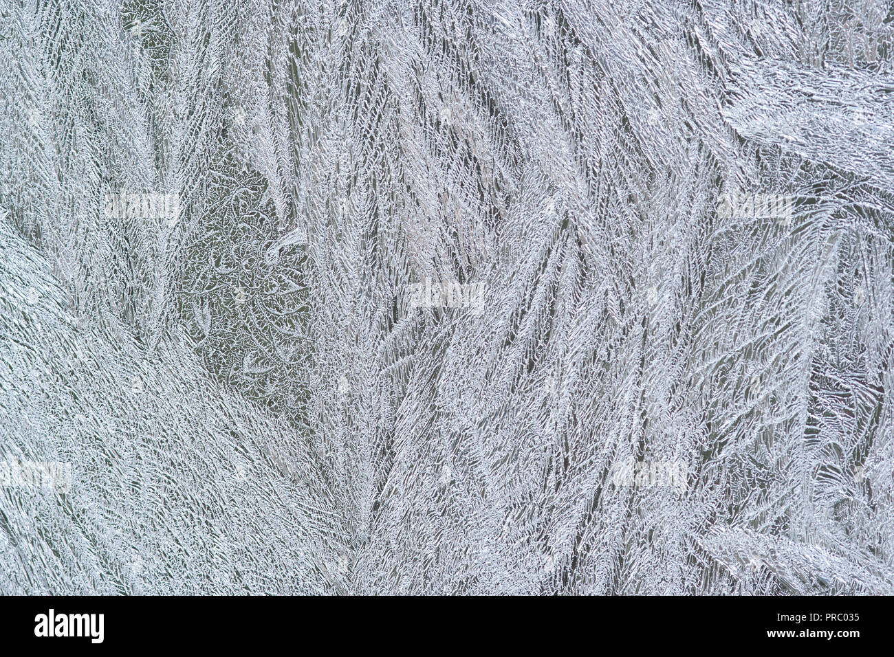 Abstract detail of the frost flower on the window Stock Photo - Alamy