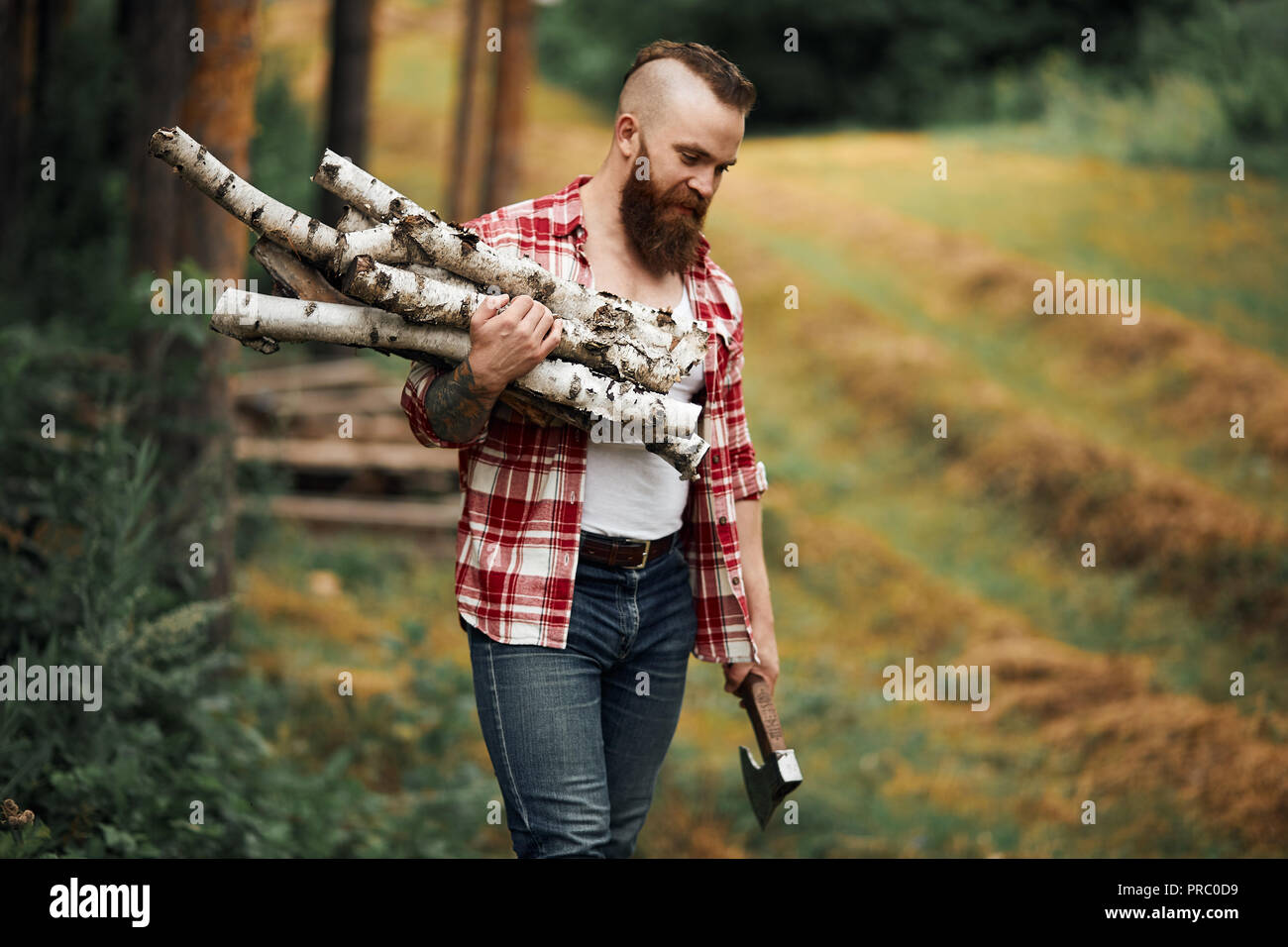 Axe On The Shoulder High Resolution Stock Photography and Images - Alamy