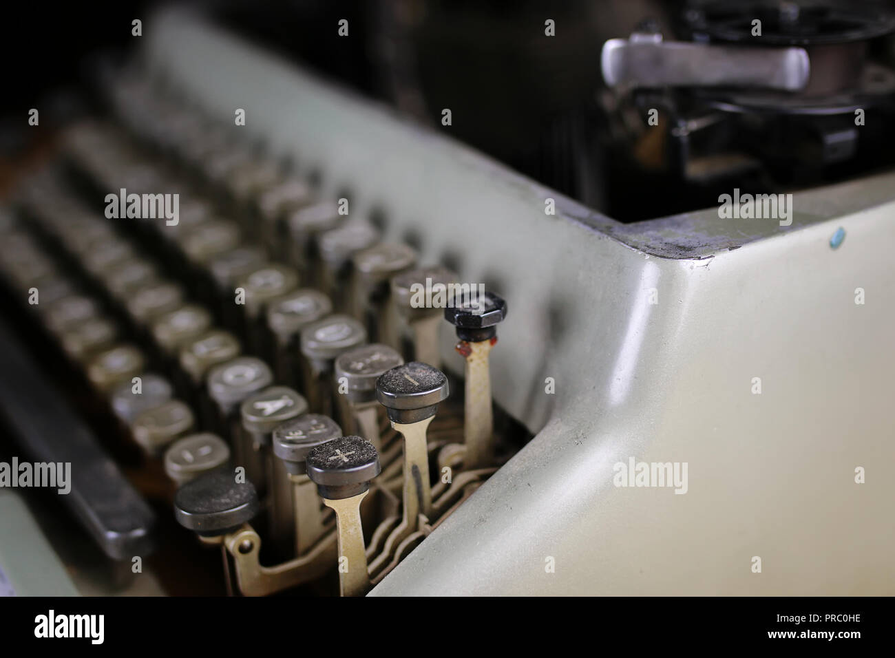 retro gray typewriter letter Stock Photo - Alamy