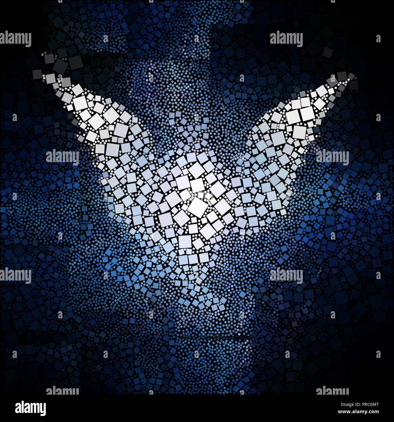 Winged angel mosaic hi-res stock photography and images - Alamy