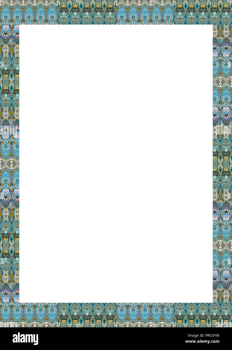 White frame background with decorated design borders Stock Photo - Alamy