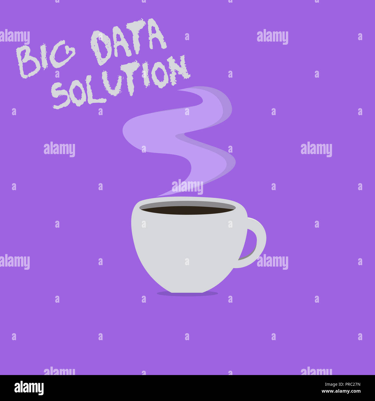 Handwriting Text Writing Big Data Solution Concept Meaning Extracting