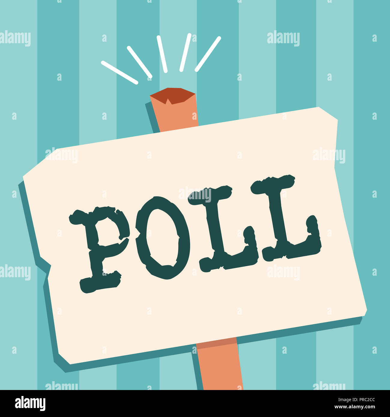 Word writing text Poll. Business concept for Record of the number of ...