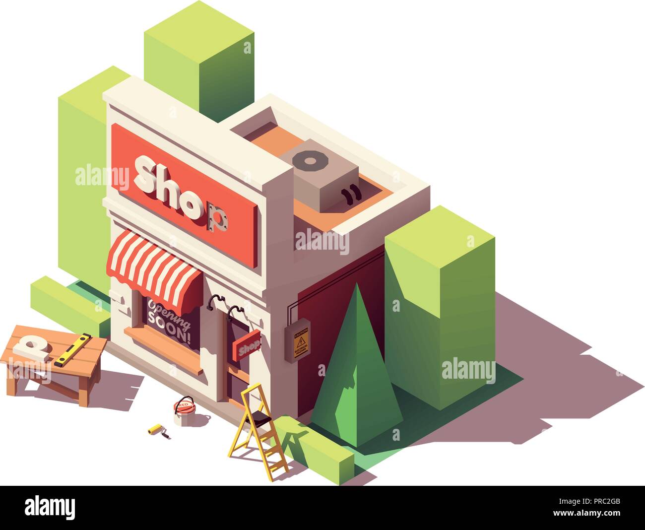 Vector isometric shop branding icon Stock Vector Image & Art - Alamy