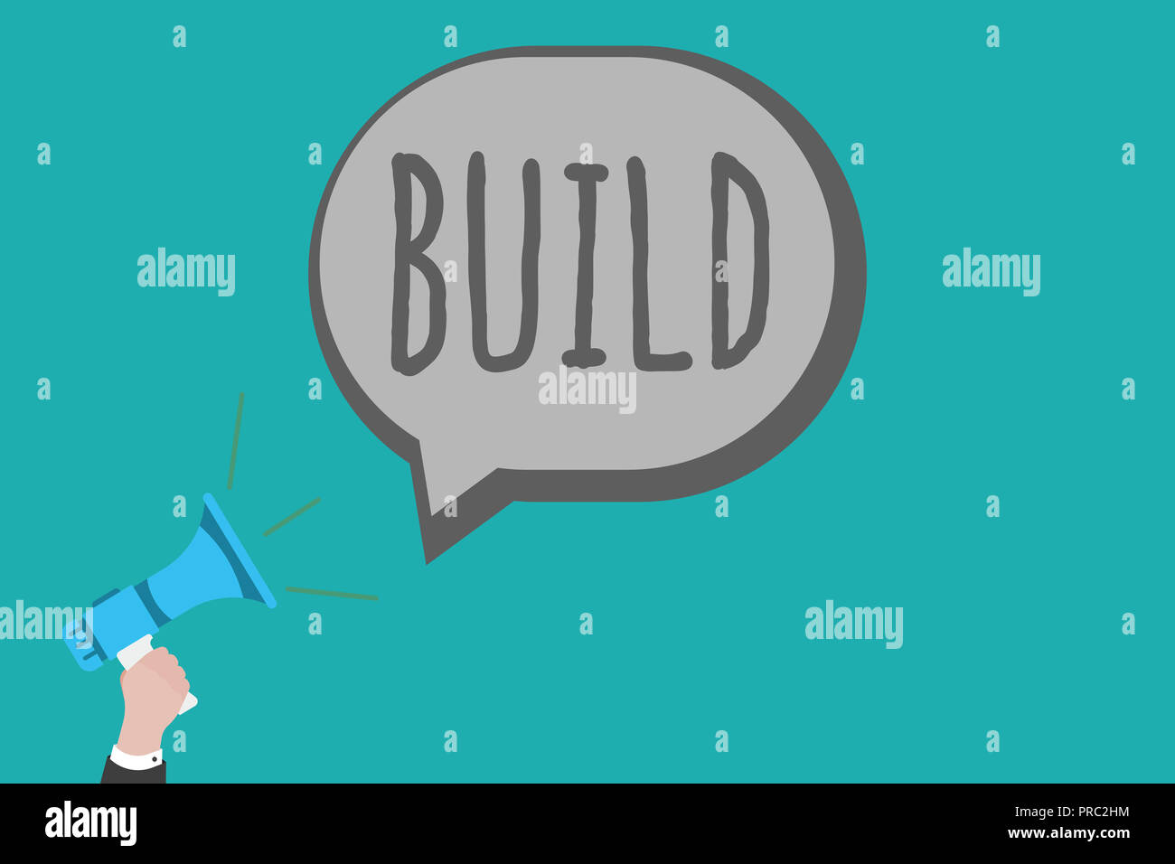 Text sign showing Build. Conceptual photo Construct something by ...