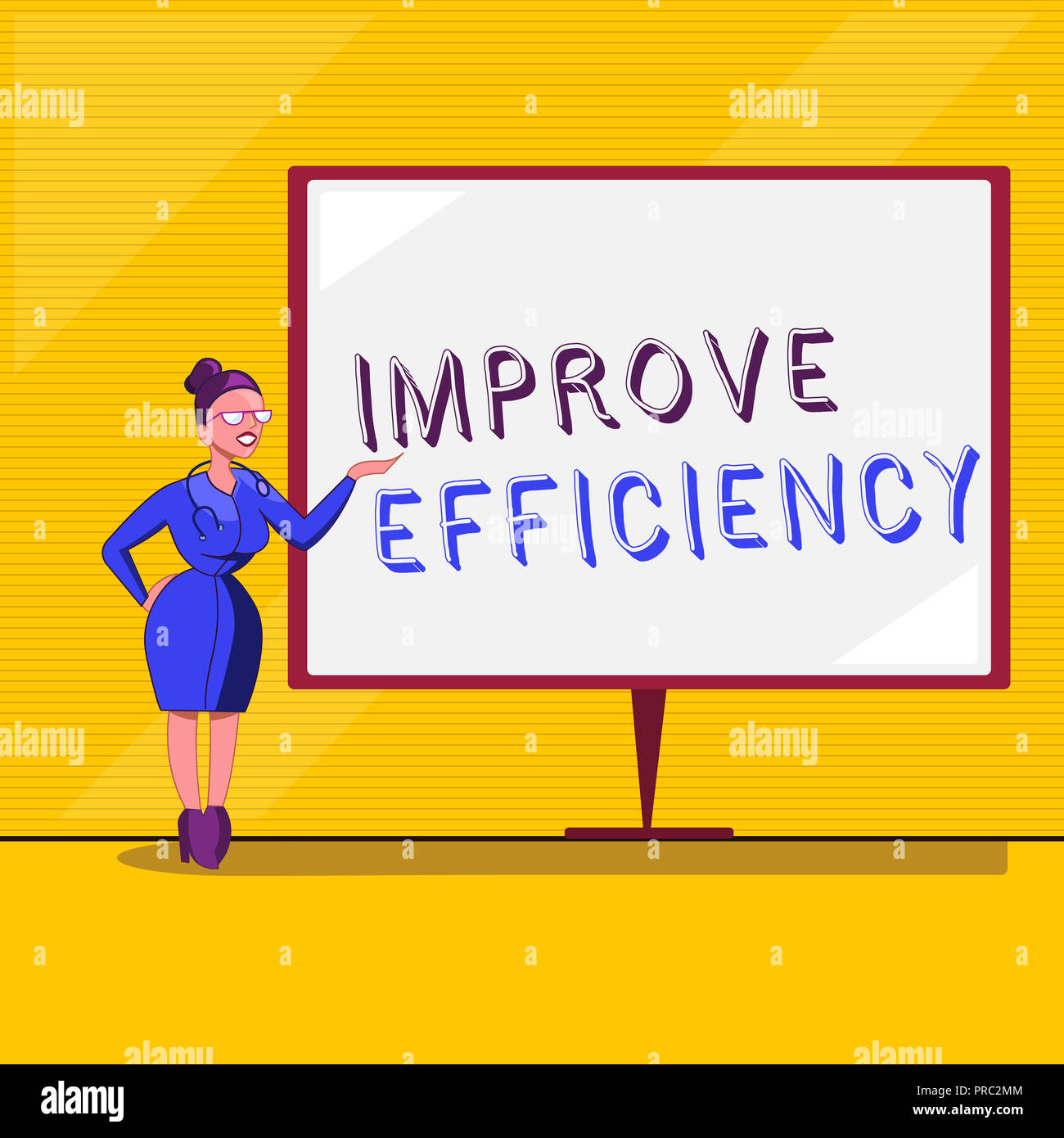 Text sign showing Improve Efficiency. Conceptual photo Competency in ...