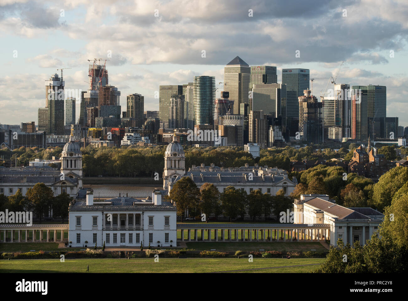 London Skyline From Greenwich Panorama High Resolution Stock ...