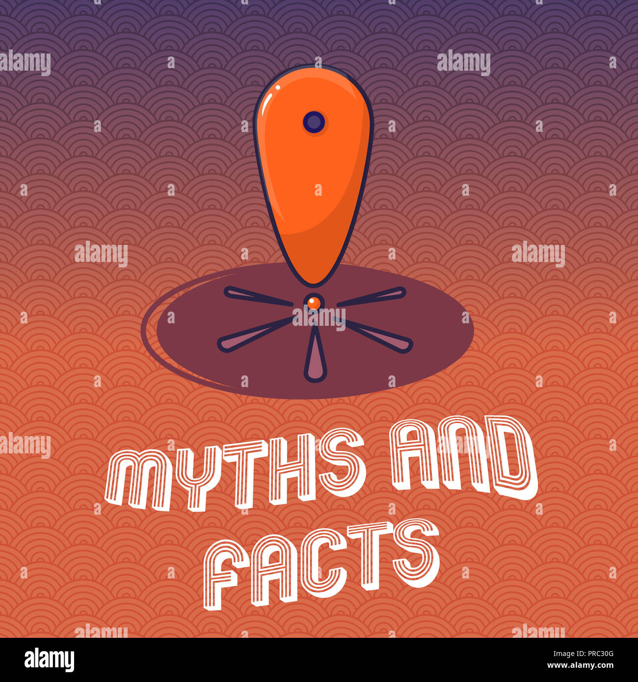 Text sign showing Myths And Facts. Conceptual photo Oppositive concept ...