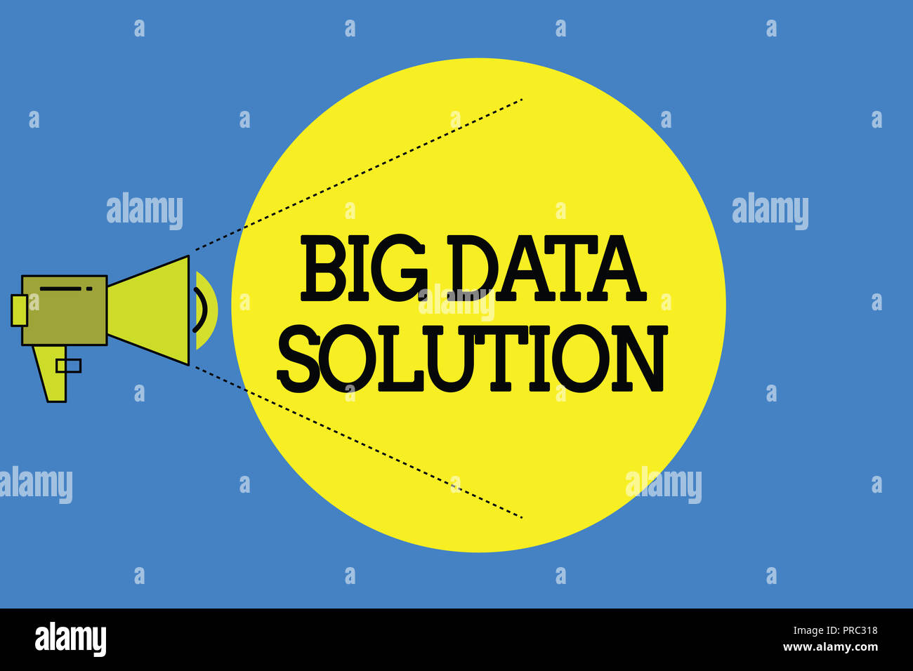 Word Writing Text Big Data Solution Business Concept For Extracting Value From Huge Volumes Of