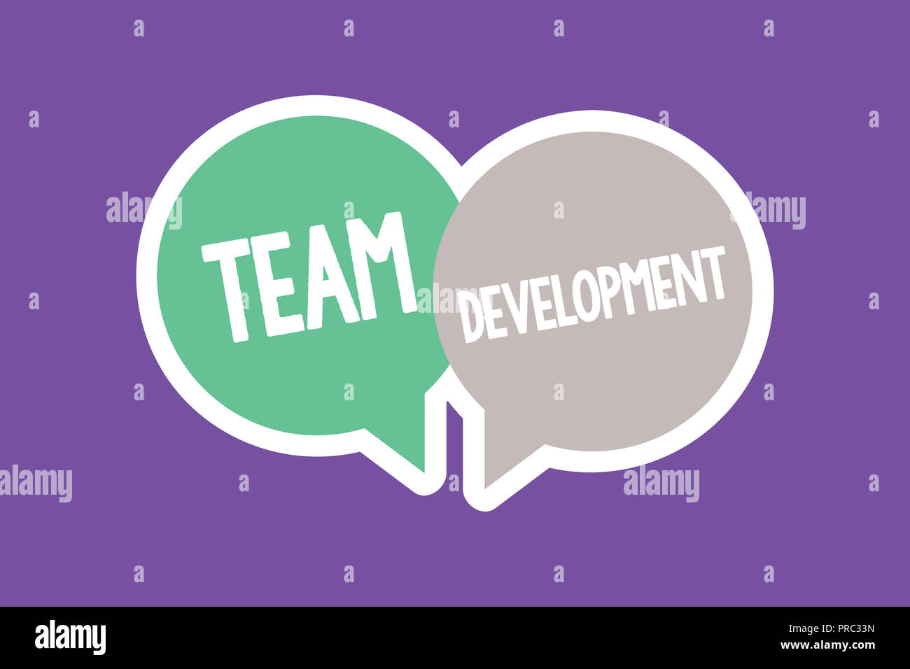 Text sign showing Team Development. Conceptual photo learn why and how small groups change over ...