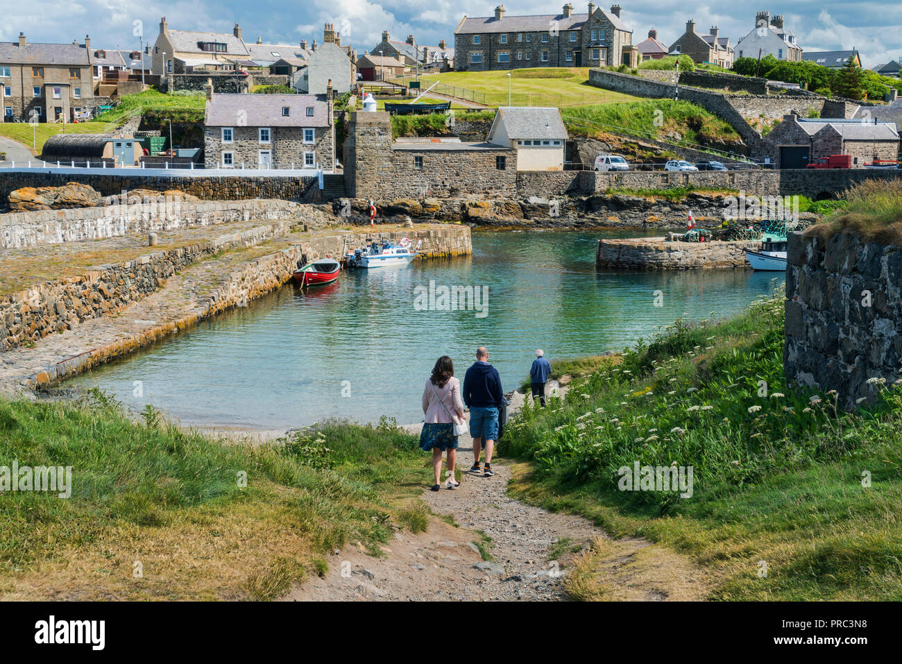 Portsoy Harbour, Moray Firth, Aberdeenshire, Highland Region, Scotland ...