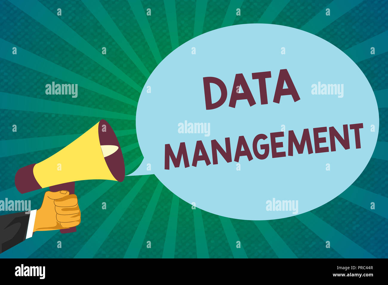 Word writing text Data Management. Business concept for The practice of ...