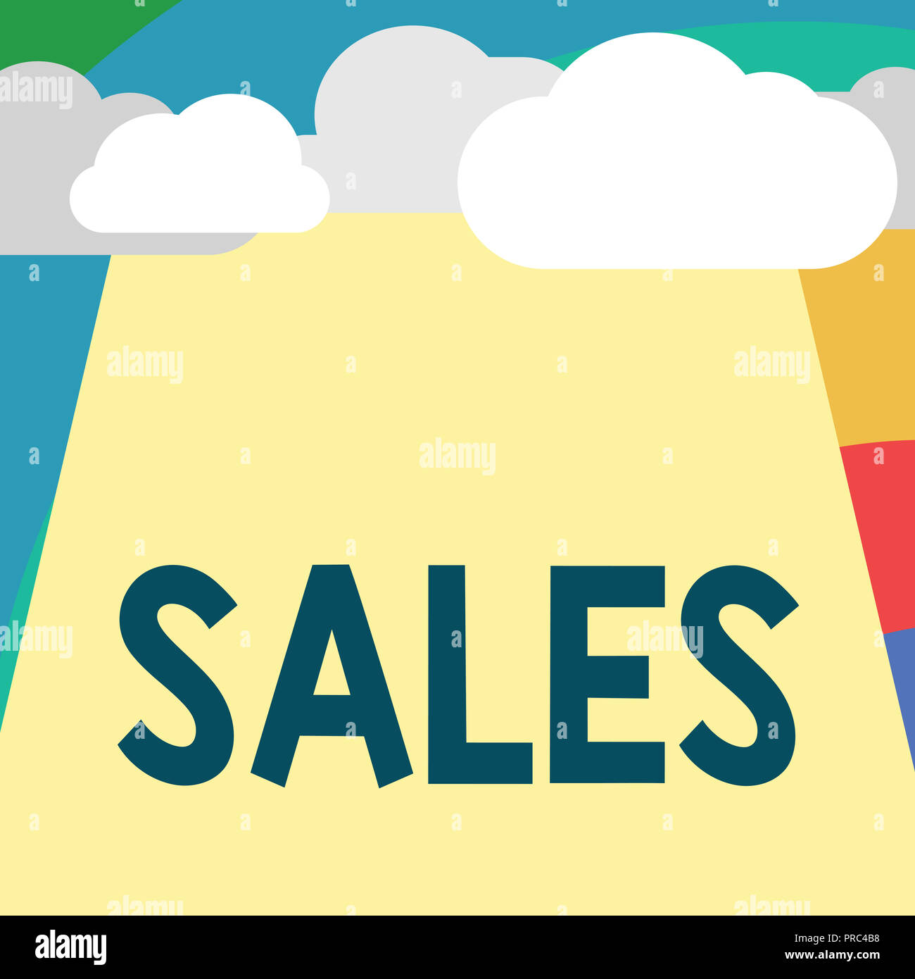 Text sign showing Sales. Conceptual photo exchange of commodity for ...