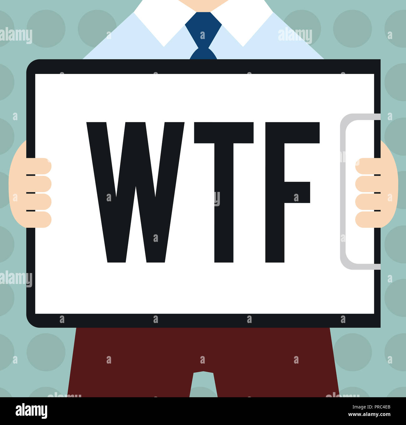Conceptual hand writing showing Wtf. Business photo text offensive ...