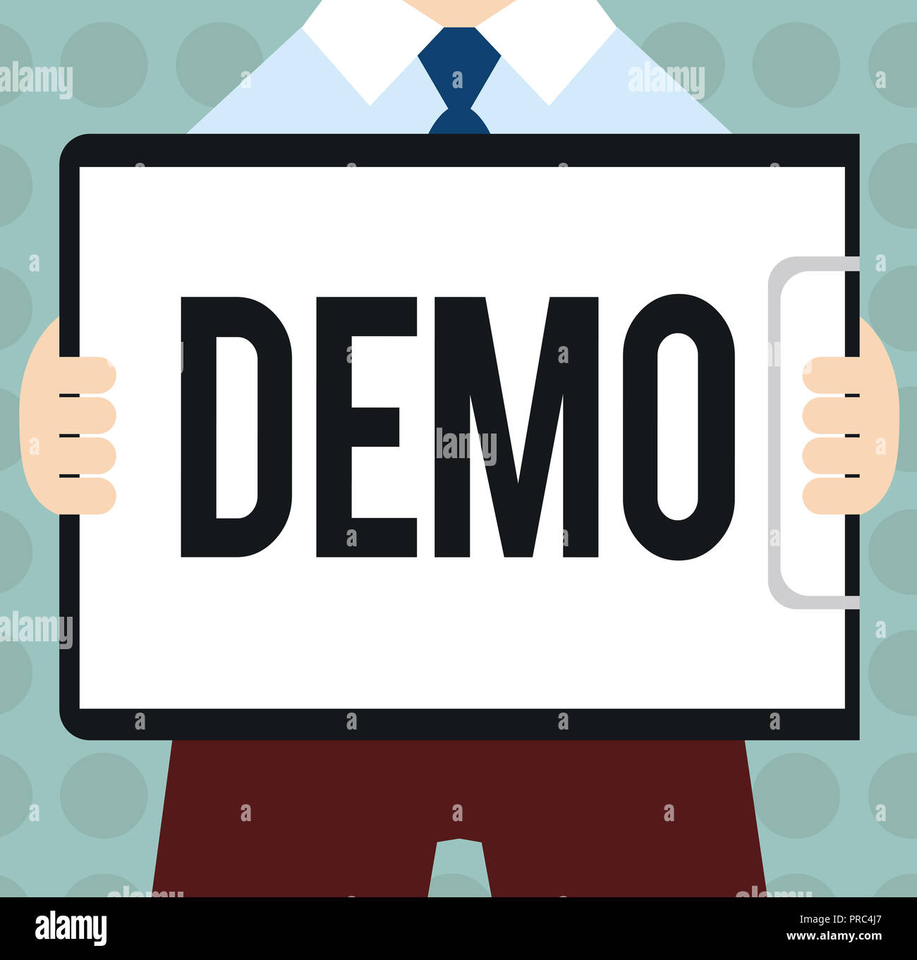 Conceptual hand writing showing Demo. Business photo text Demonstration ...