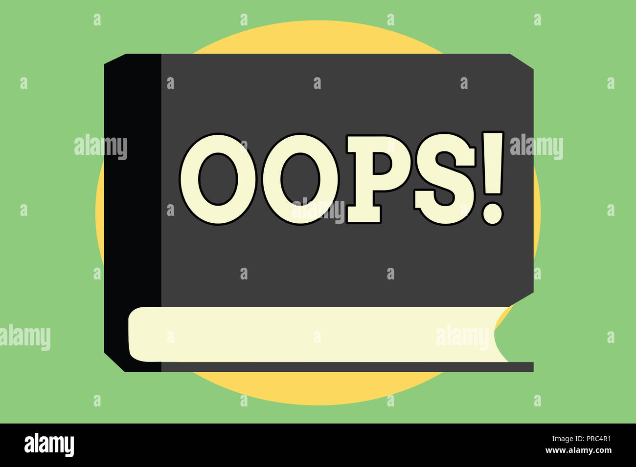 Handwriting text Oops. Concept meaning used to show recognition of ...