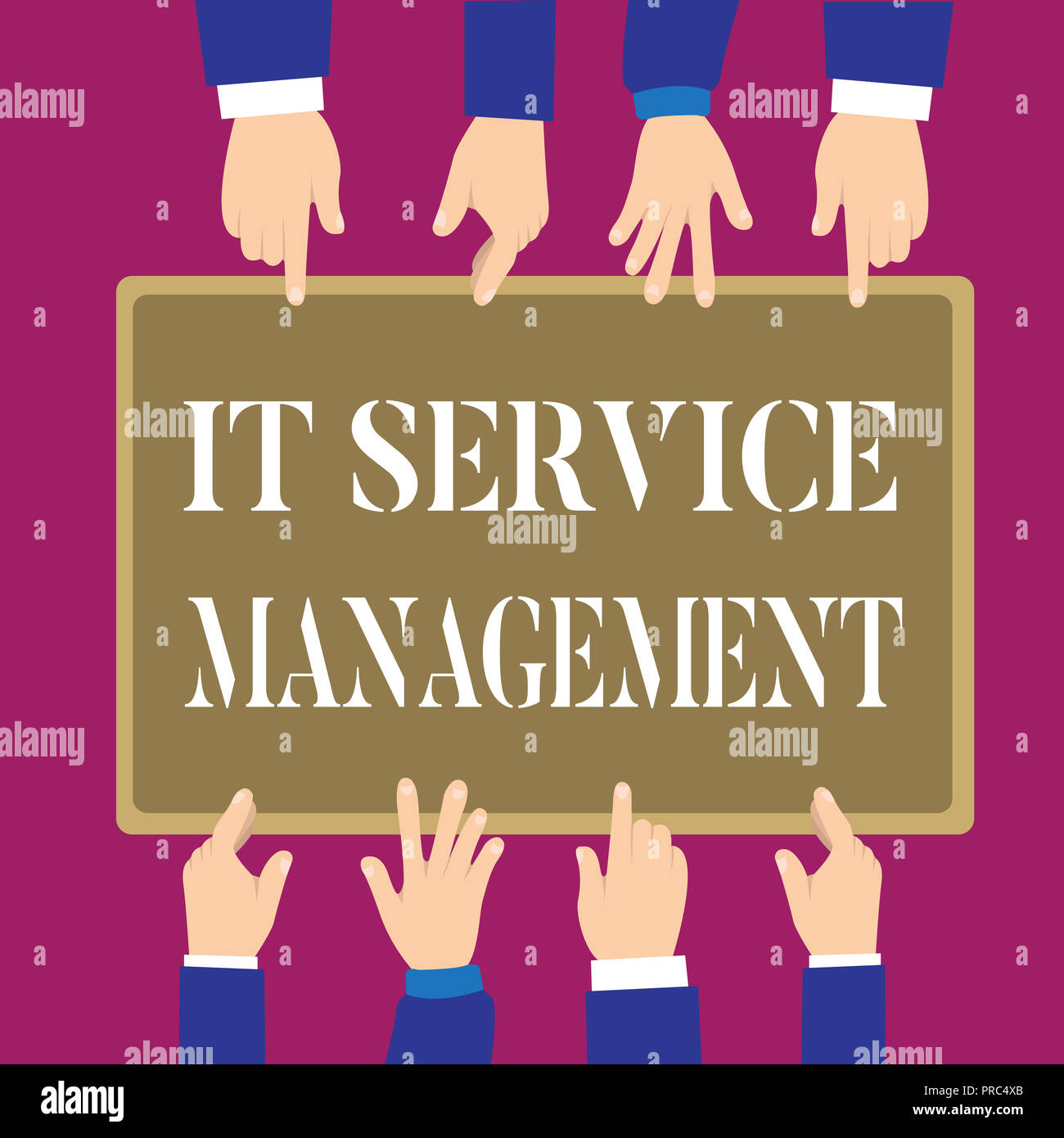Writing note showing It Service Management. Business photo showcasing ...