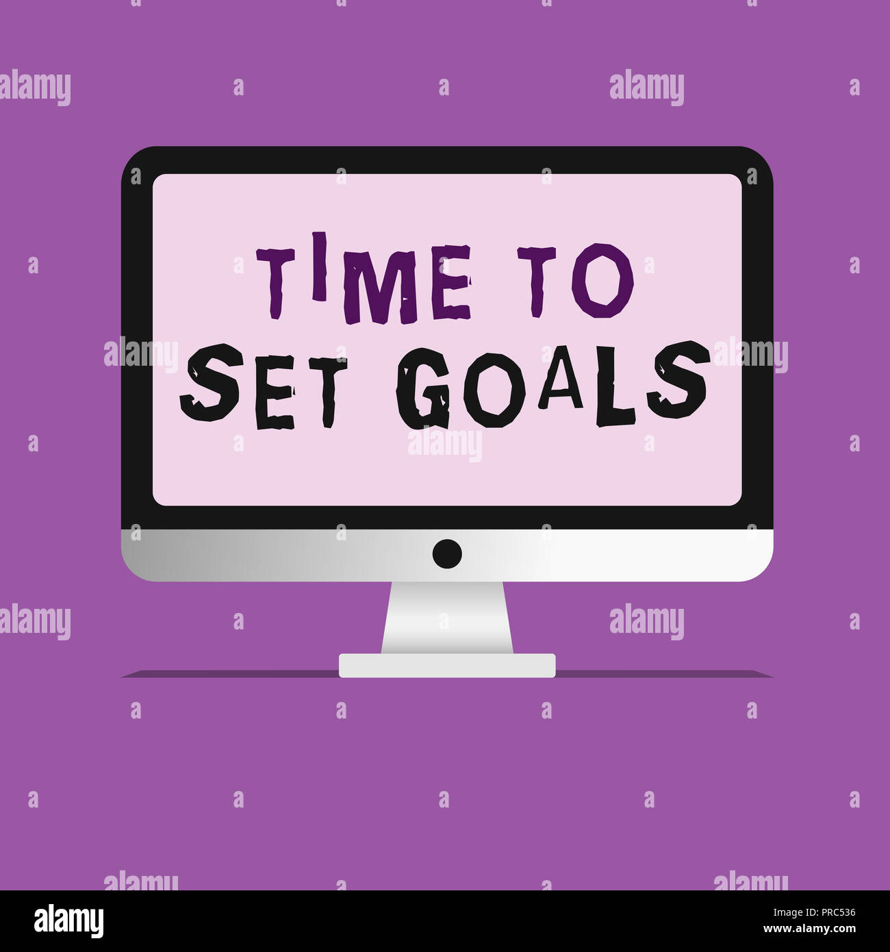 Handwriting text writing Time To Set Goals. Concept meaning Desired ...