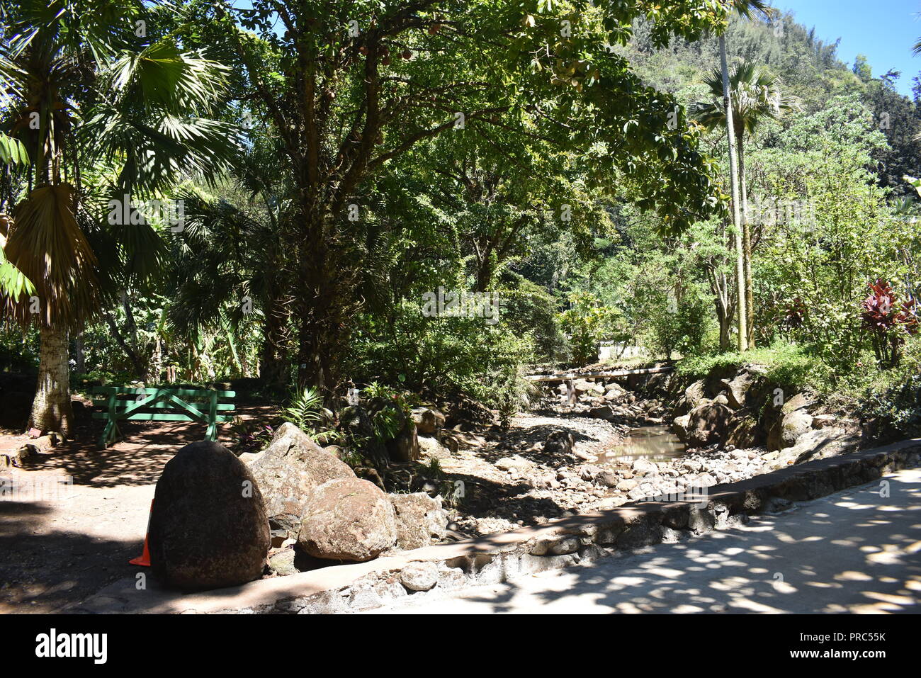 Waimea Valley Botanical Garden Oahu Island Hawaii USA Stock Photo - Alamy
