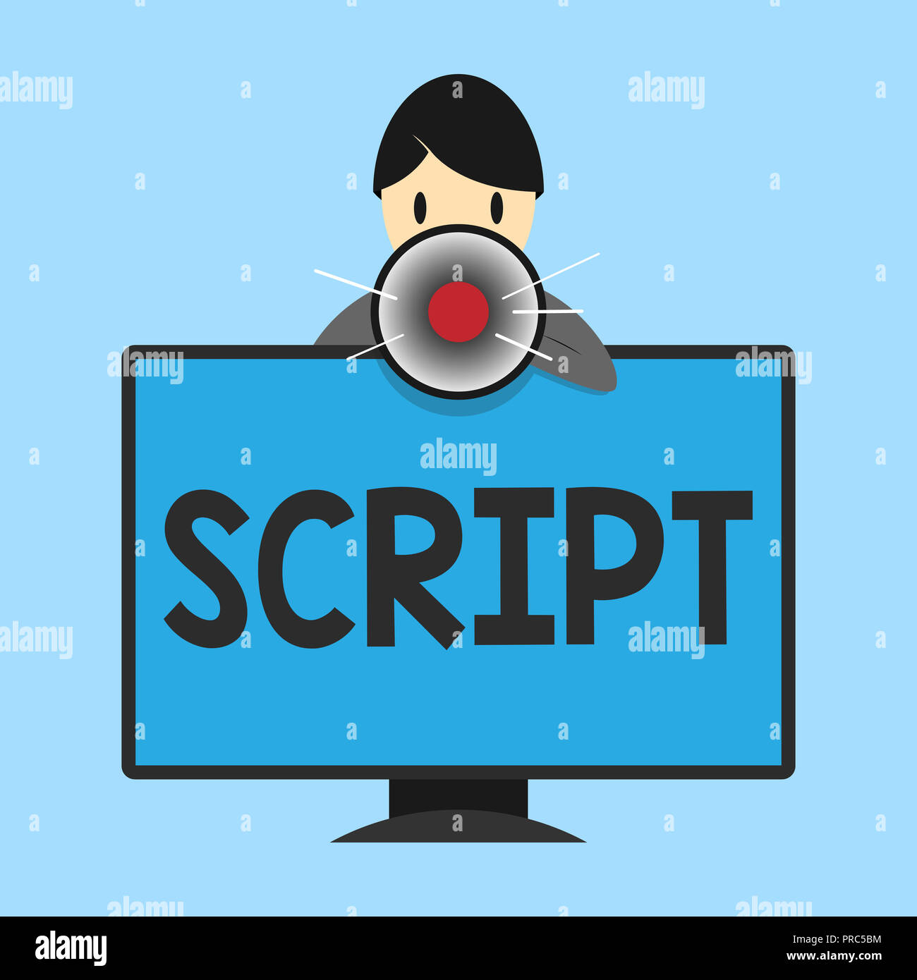 Word Writing Text Script Business Concept For Handwriting As Distinct From Print Written