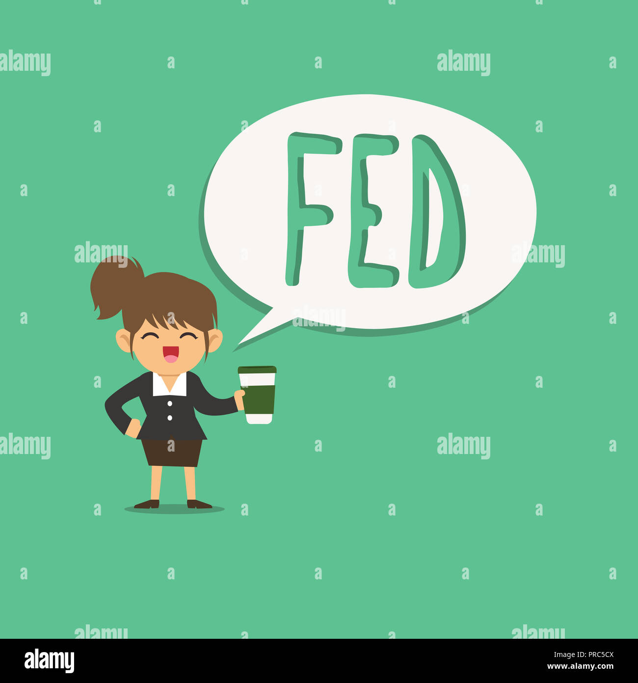 Text sign showing Fed. Conceptual photo A federal agent and official ...