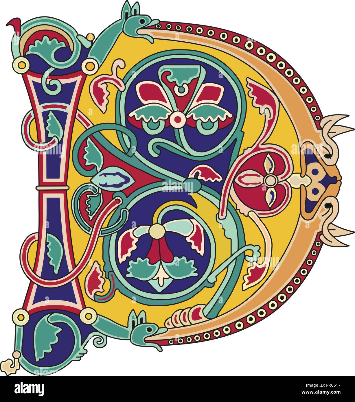 Book of kells Stock Vector Images - Alamy