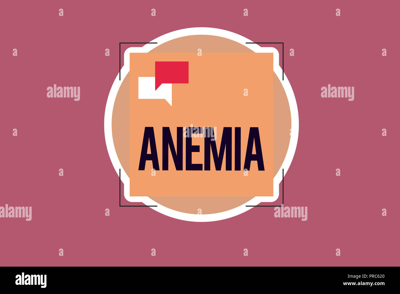 Handwriting text writing Anemia. Concept meaning condition where there ...