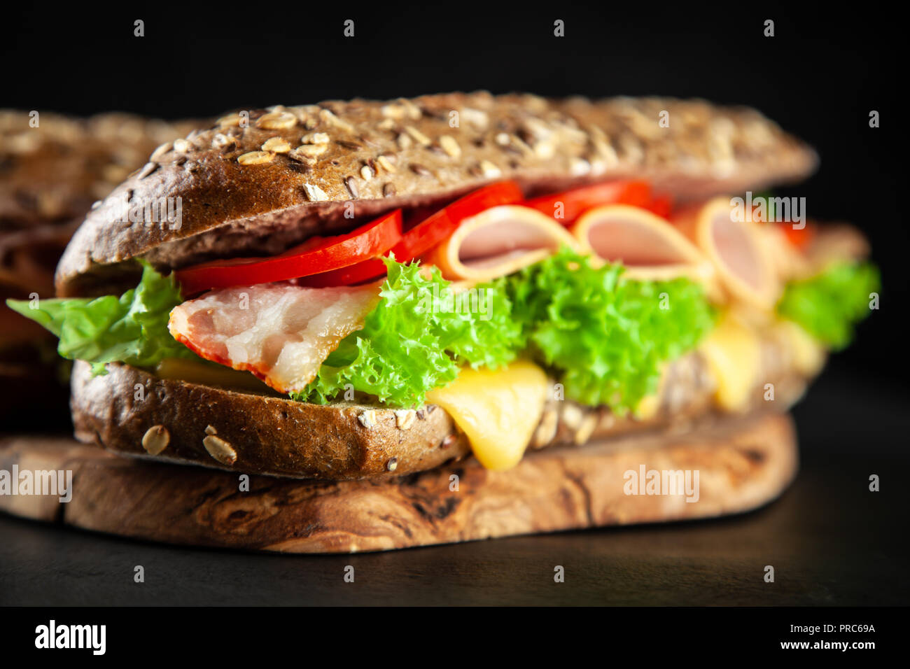 Classic BLT sandwiches Stock Photo - Alamy
