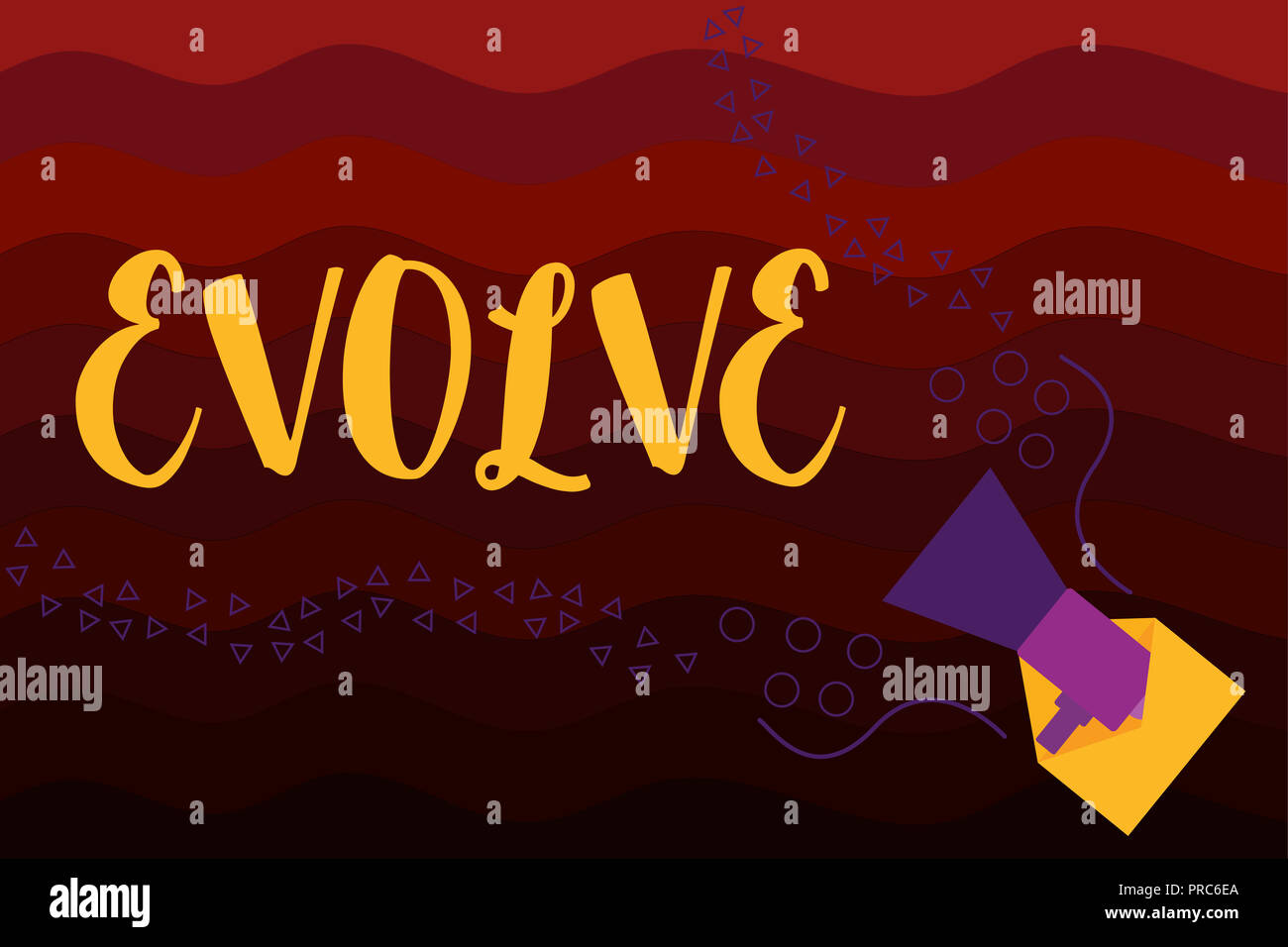 Conceptual hand writing showing Evolve. Business photo showcasing ...