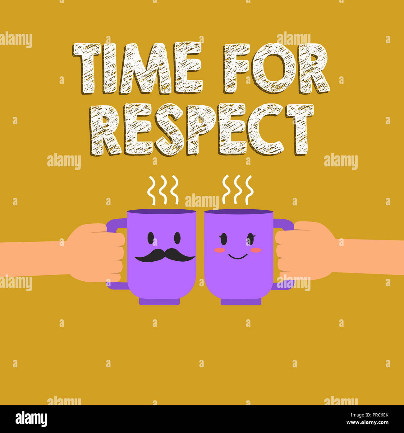 Text sign showing Time For Respect. Conceptual photo when you asking ...