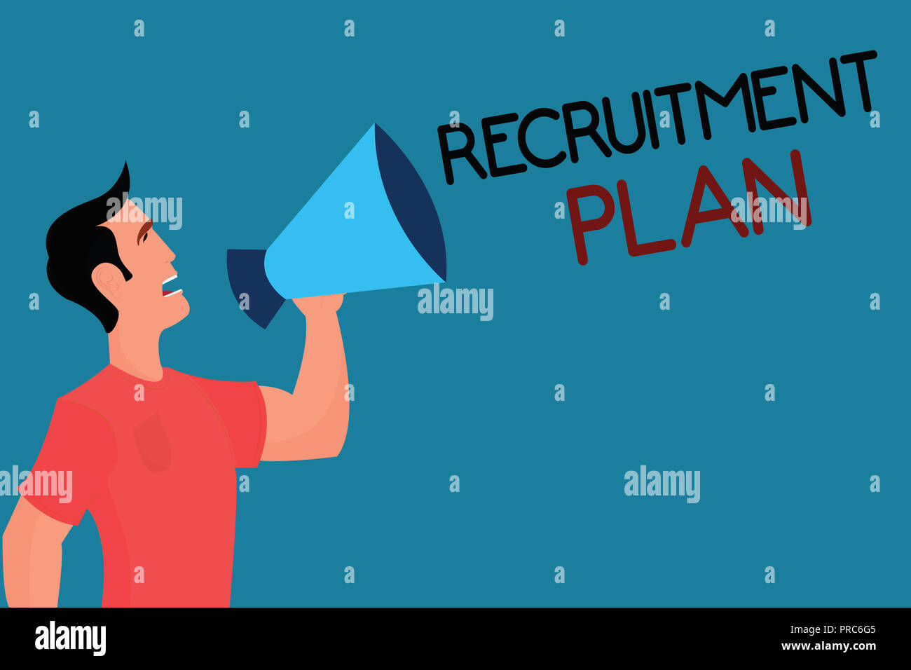 Writing note showing Recruitment Plan. Business photo showcasing saving ...