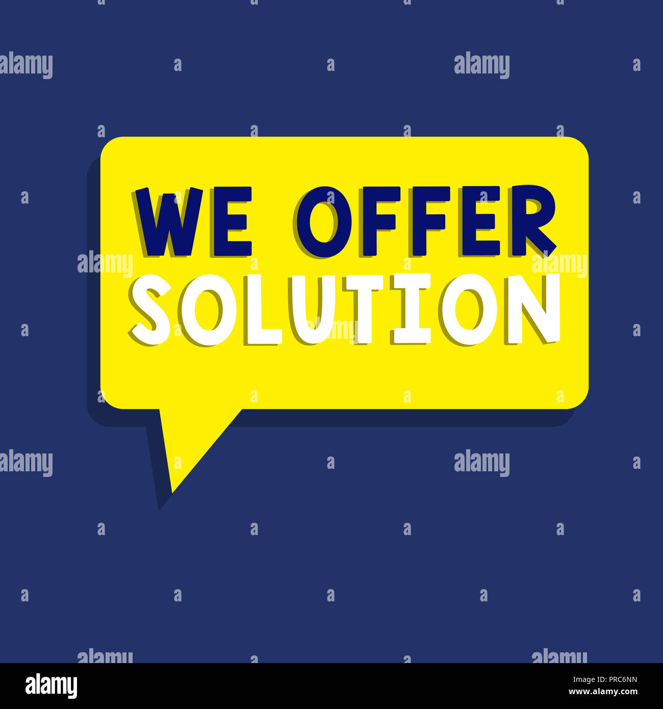 Text sign showing We Offer Solution. Conceptual photo Provide products ...