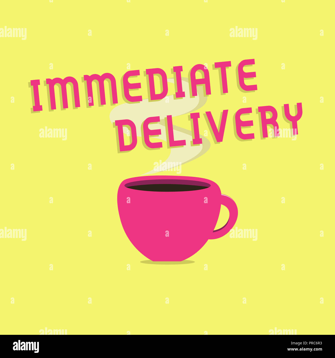 Text sign showing Immediate Delivery. Conceptual photo Send it Now ...