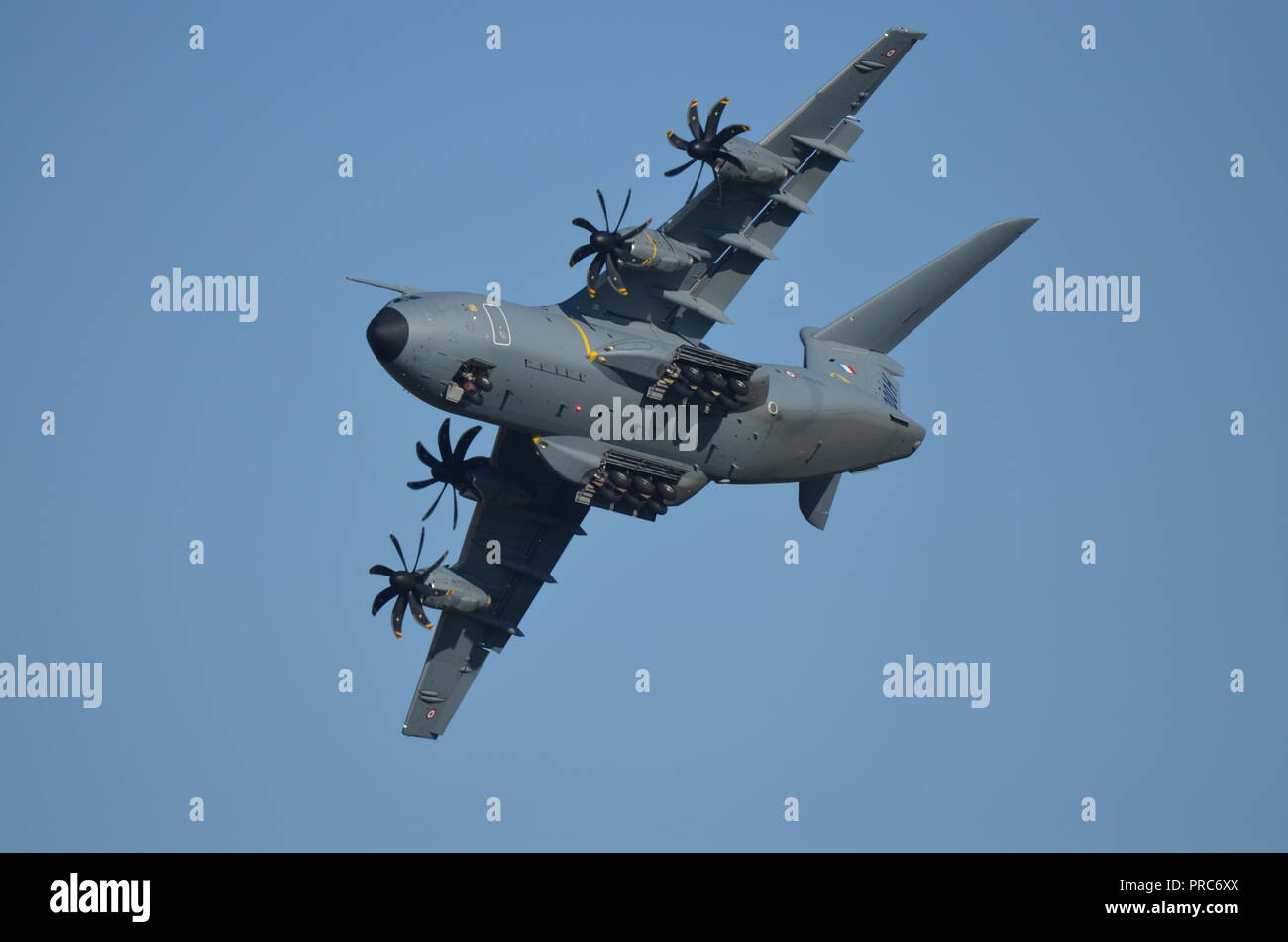 An Airbus A400M cargo from the french air force during a performance at ...