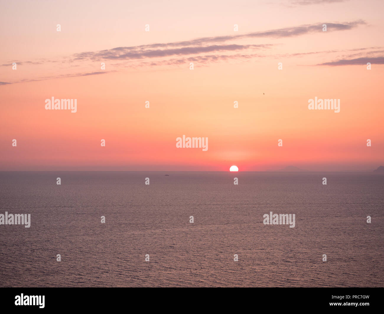 Unique sunset colors santorini hi-res stock photography and images - Alamy