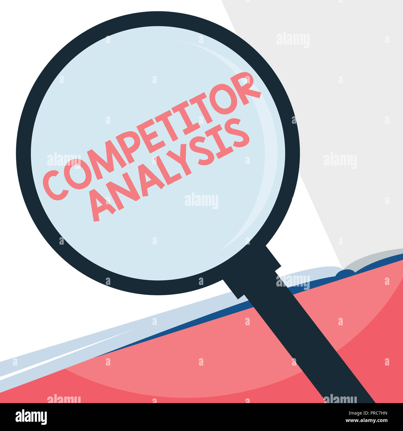 Handwriting text writing Competitor Analysis. Concept meaning Determine ...